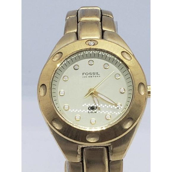 Fossil | Accessories | Fossil Blue Watch Am3357 Fossil Gold | Poshmark